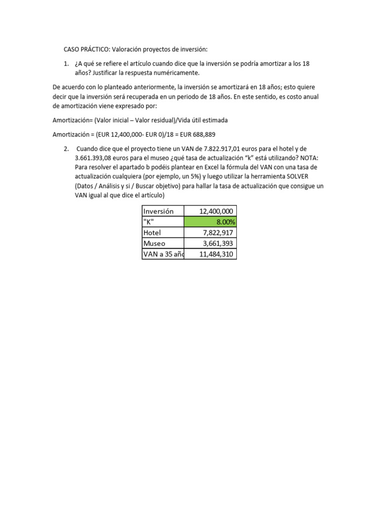 CASO PRÁCTICO. Modelización | PDF