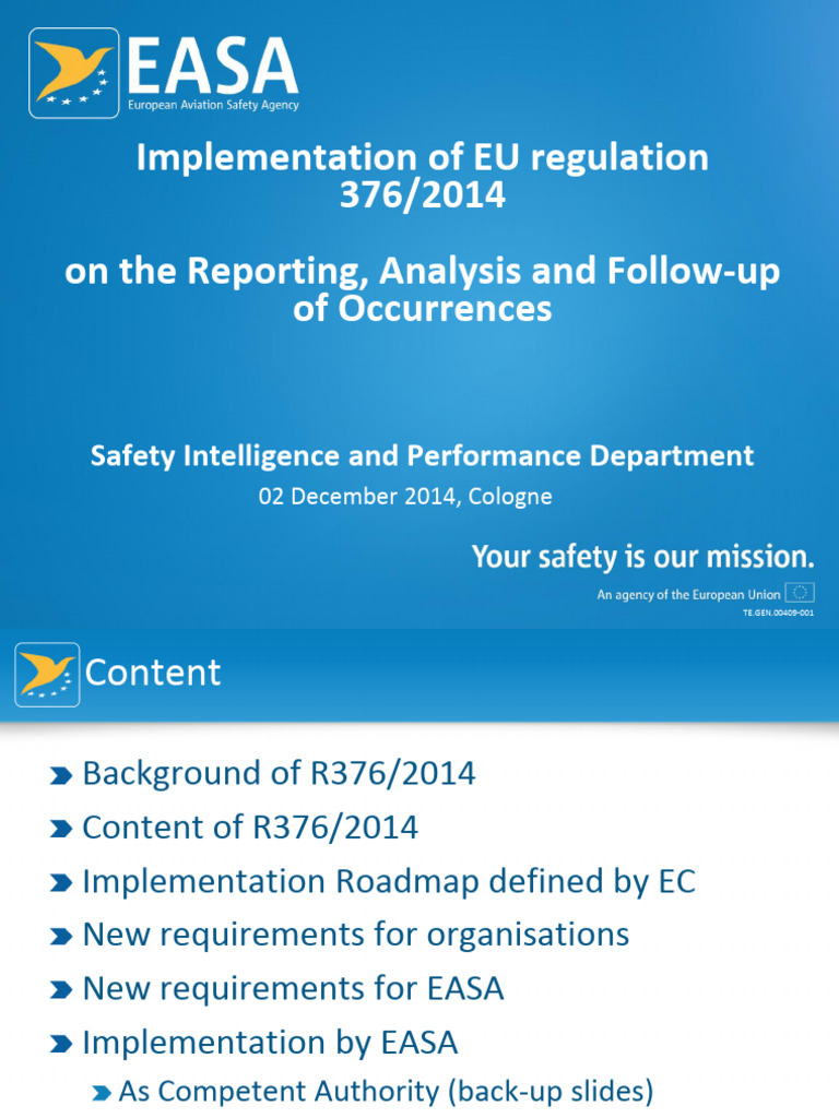 EASA AD Workshop 2014 - 05_SM1 presentation | PDF