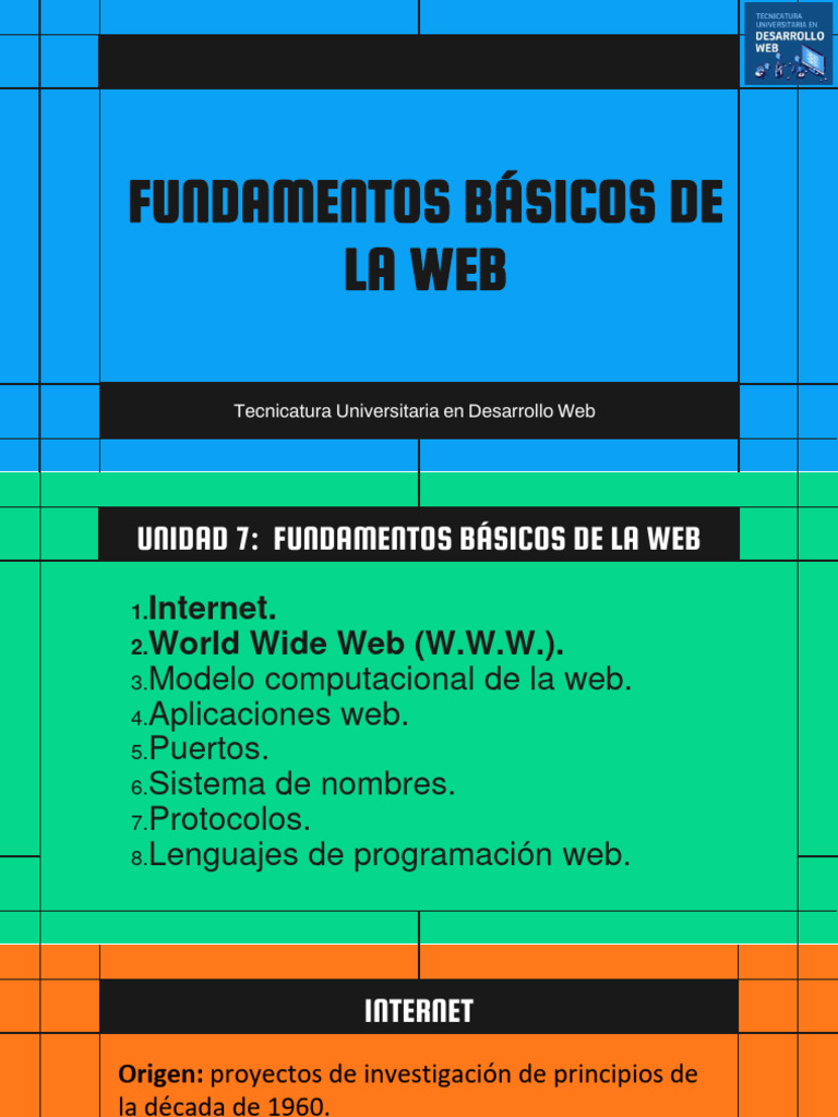 U7 - 09 - Fundamentos Básicos de La Web | PDF | Tecnología e ingeniería