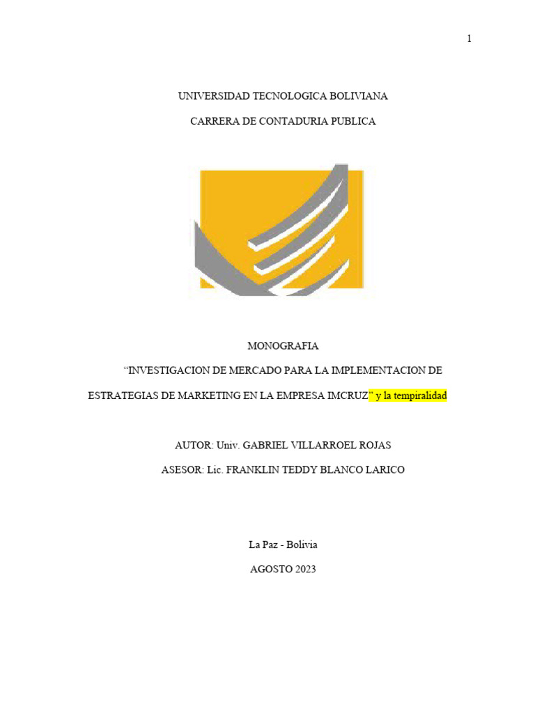 Monografía | PDF