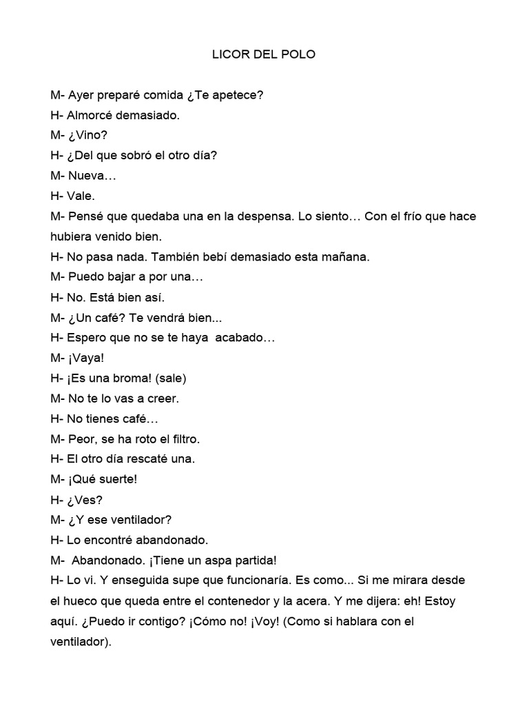 Licor Del Polo | PDF