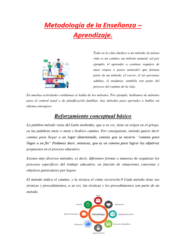 Metodología de La Enseñanza | PDF Metodología de La Enseñanza | PDF