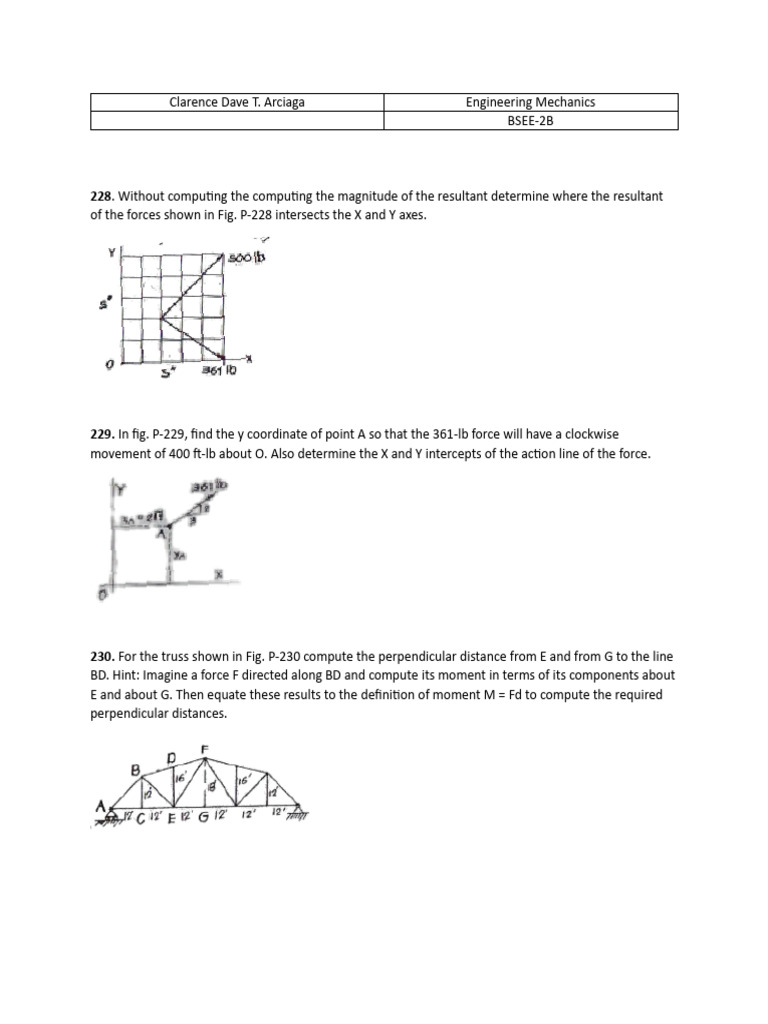 Assignment 2 in Engineering Mechanics | PDF