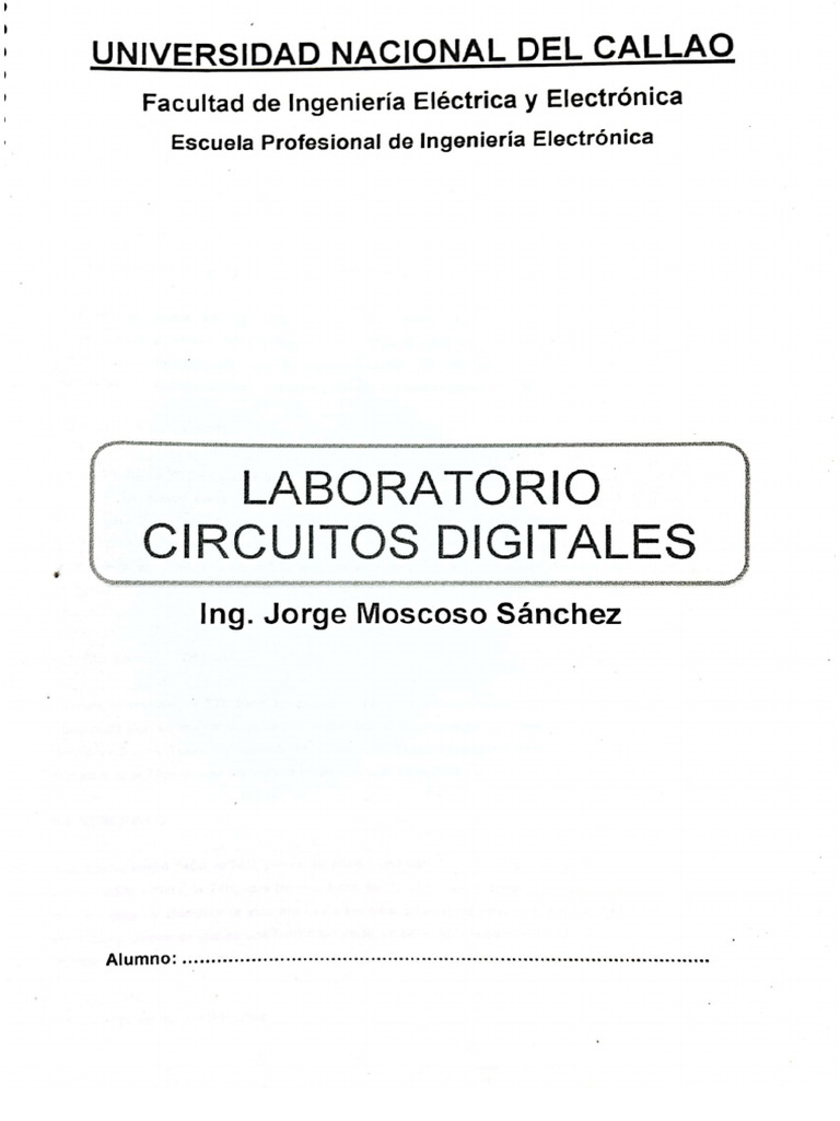 Guia Laboratorio de Circuitos Digitales PDF | PDF