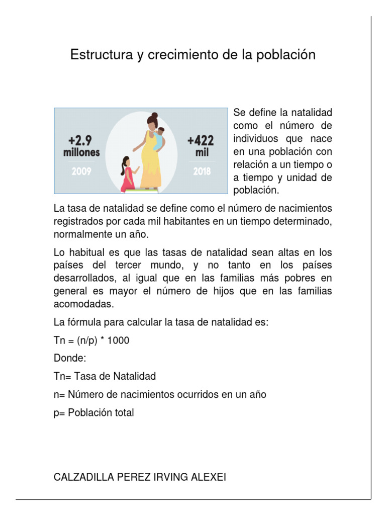 Estructura y Crecimiento de La Población | PDF