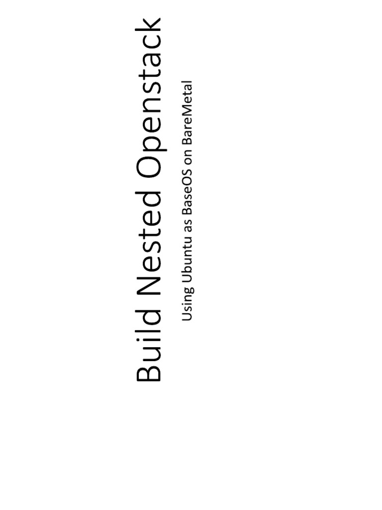 Install Nested Openstack | PDF Install Nested Openstack | PDF