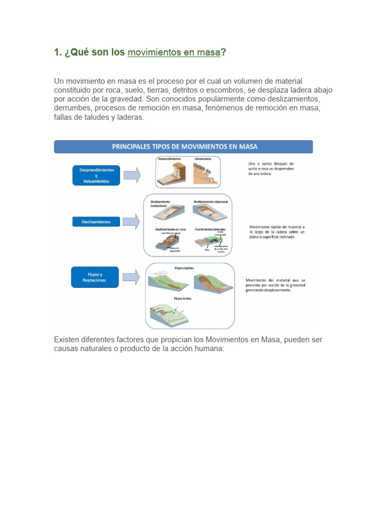 Movimiento en Masa | PDF