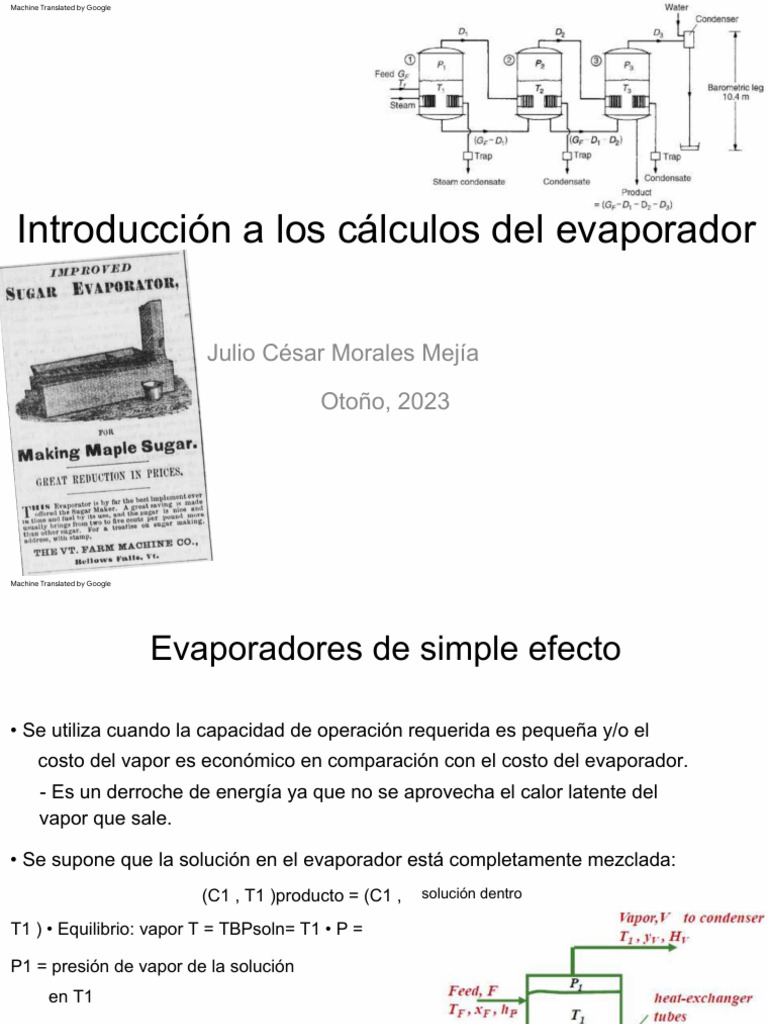 Introduction To Evaporator Calculations | PDF | Calor | Vapor de agua