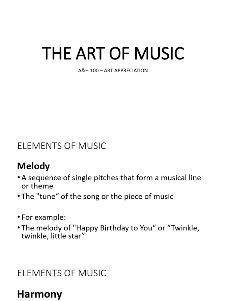 The Art of Music | PDF