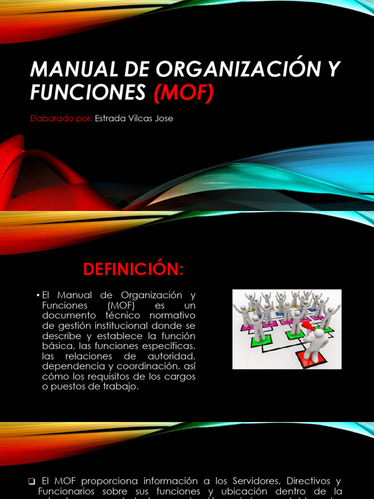 Manual de Organización y Funciones (Mof) | PDF | Business | Diseño