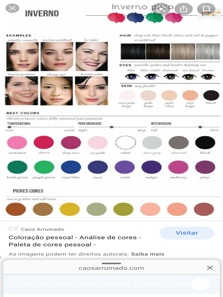 paleta inverno puro - Pesquisa Google | PDF