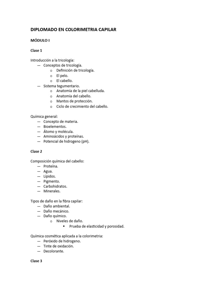 Temario Módulo I y II | PDF