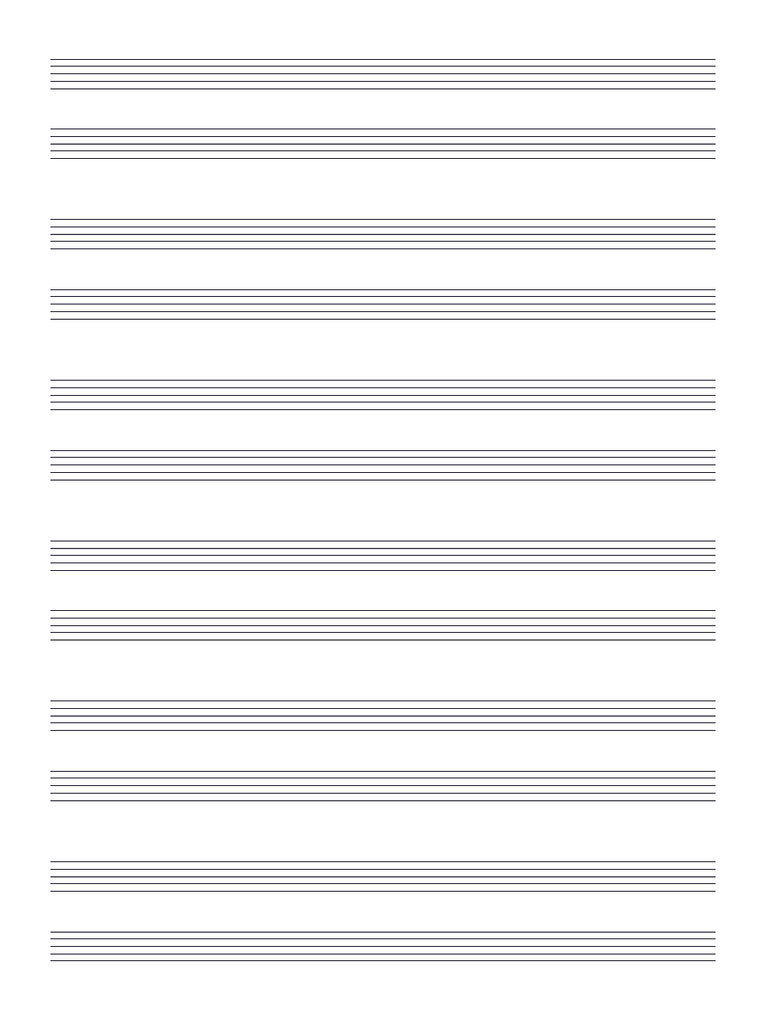 Sheet Music Duo Template | PDF