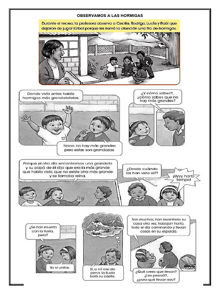 Las Hormigas Historieta Pdf Narración Cómics