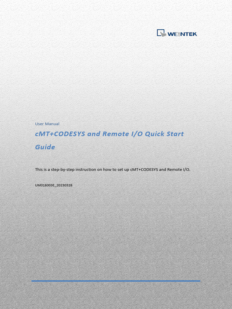 CODESYS & Remote I/O Setup Guide | PDF | System Software | Computer Networking