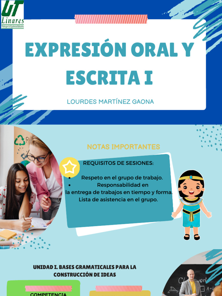 Expresión Oral y Escrita I Clase1 | PDF