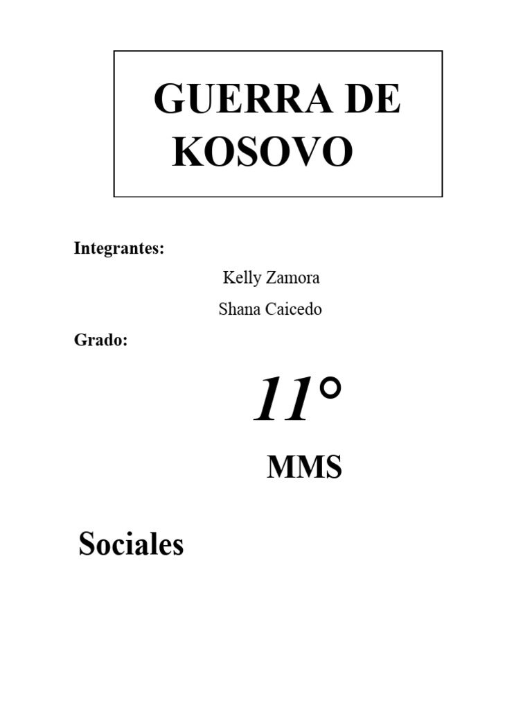 Guerra de Kosovo | PDF | Kosovo | Yugoslavia