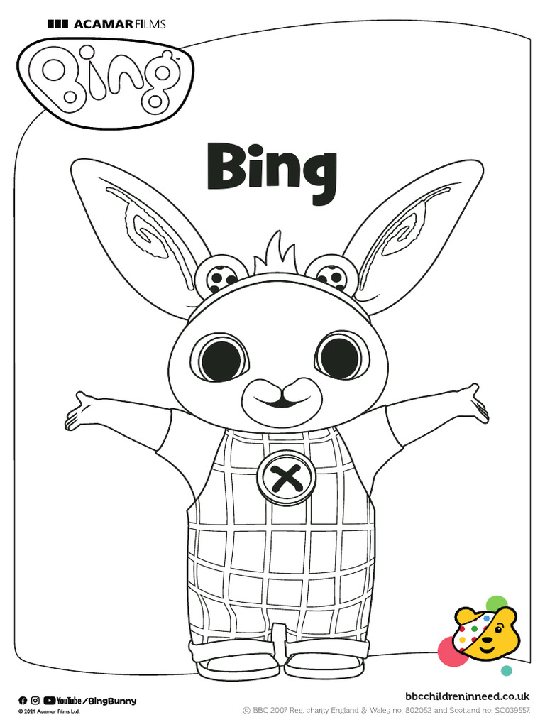Bing Colouring Sheet | PDF