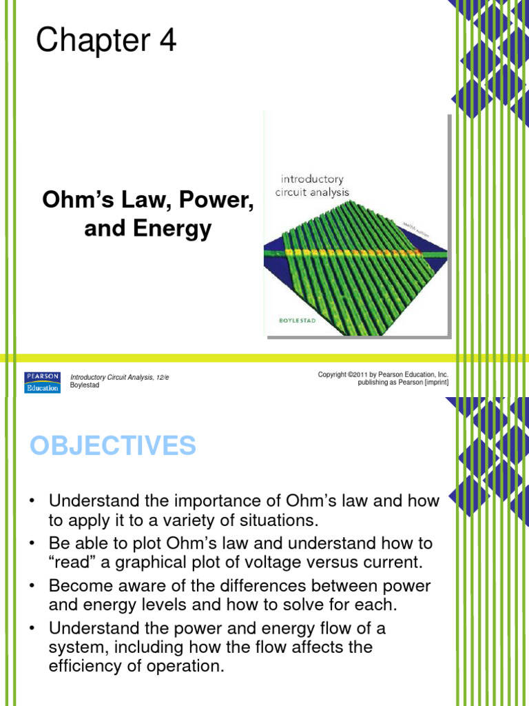 Lecture - 4 - Ohm's Law, Power, and Energy Full | PDF | Teaching ...