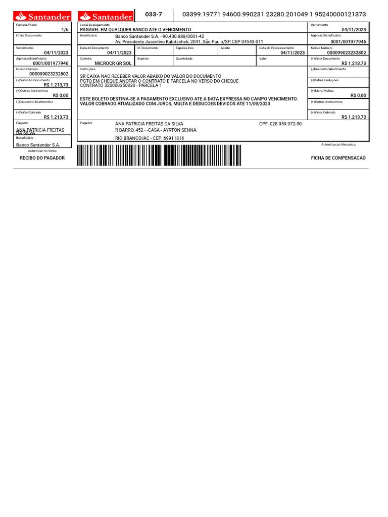 Boletos 320000350030 11092023 1455 | PDF