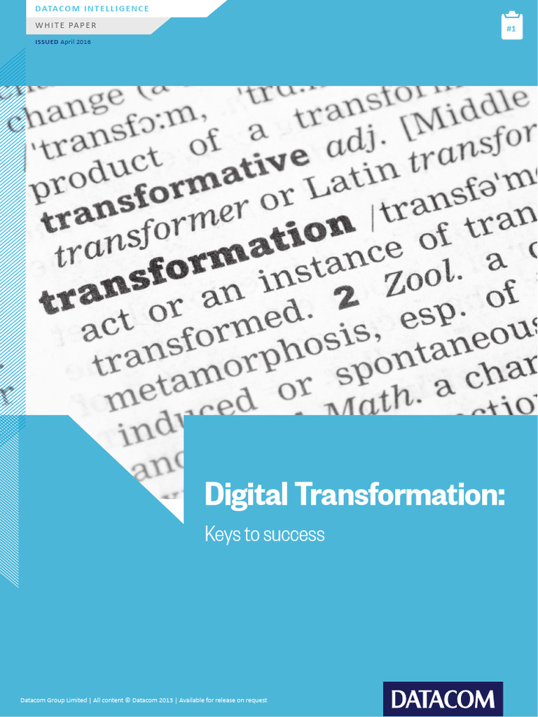 Datacom Digital Transformation White Paper | PDF | Chief Information Officer | Cloud Computing