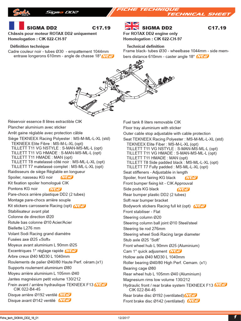 Fiche Tech Sigma dd2 18 01 | PDF