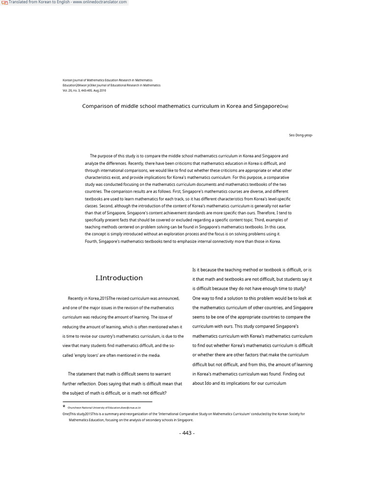 A Comparative Analysis On The Secondary School Mathematics Curriculum ...