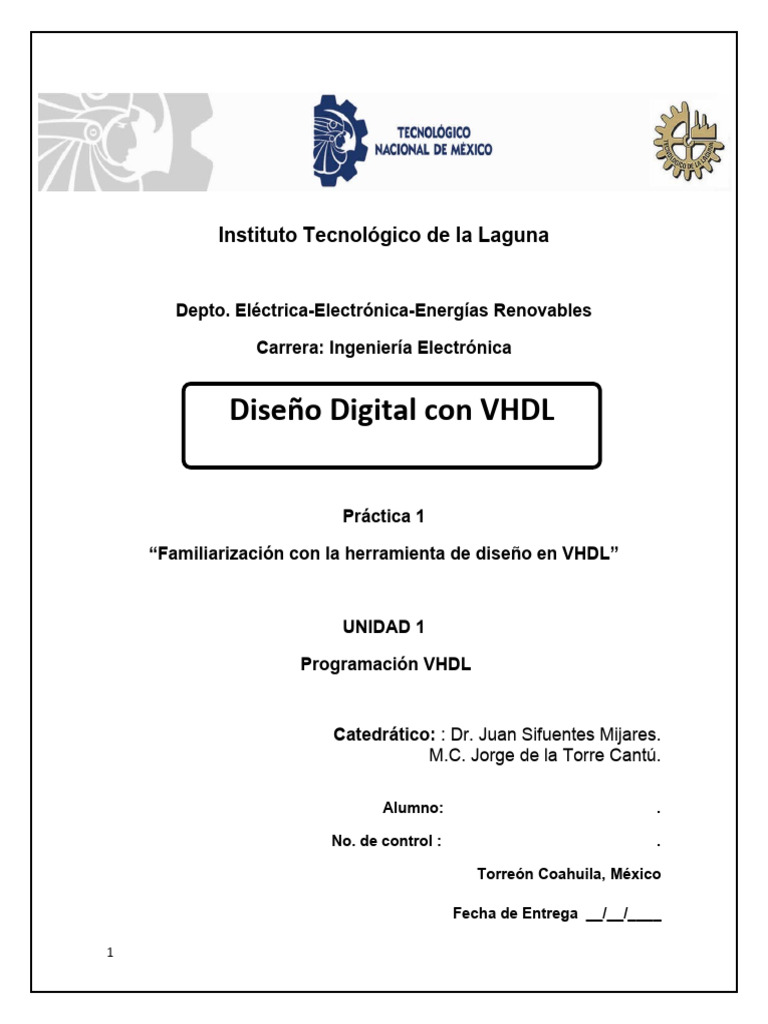 Manual Practicas VHDL | PDF