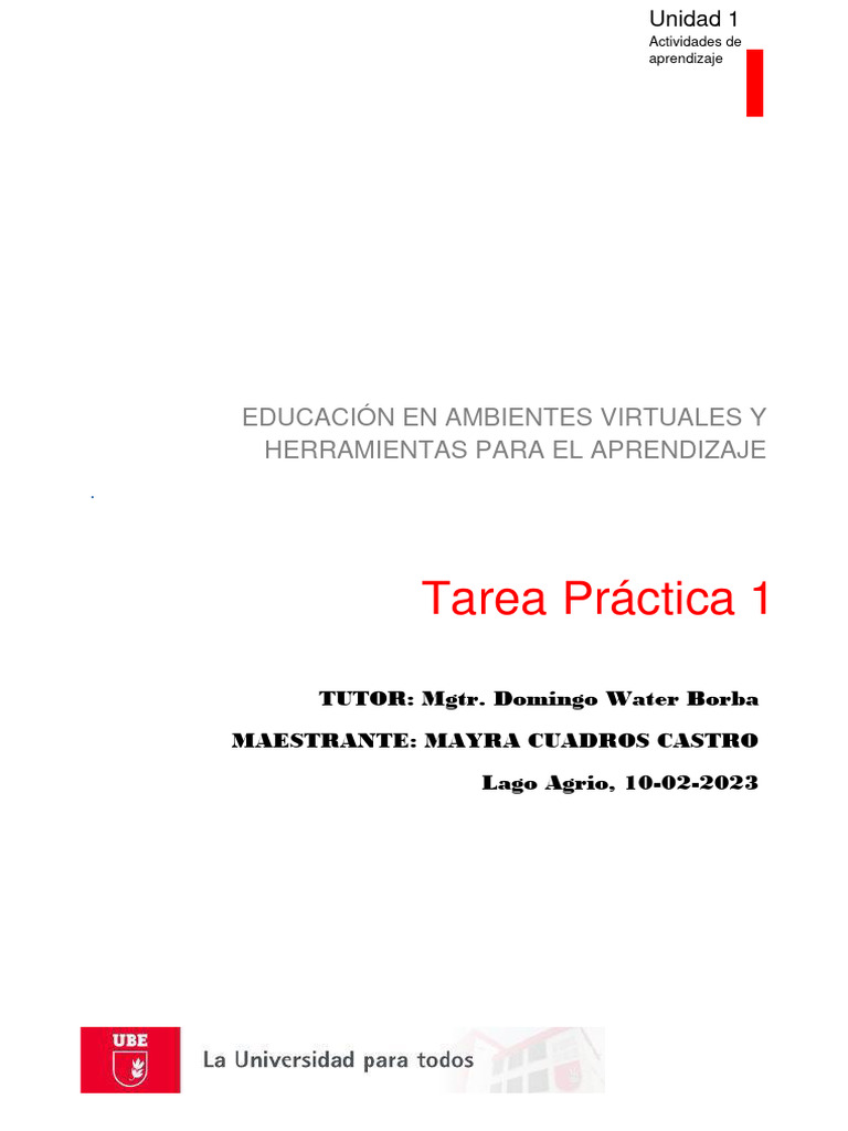 Tarea Virtual 1 Herramientas Digitales | PDF