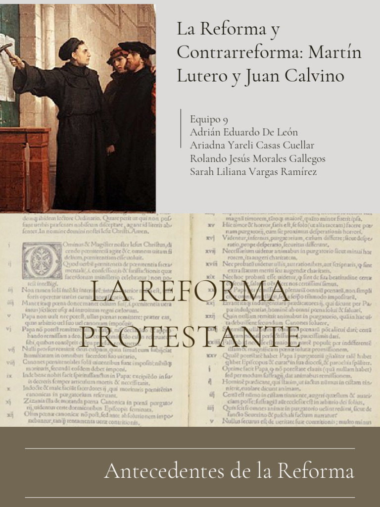 Reforma y Contrarreforma: Lutero y Calvino | PDF | Iglesia Católica ...