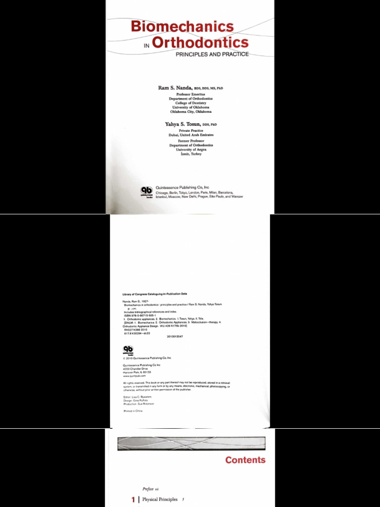 Biomechanics in Orthodontics | PDF