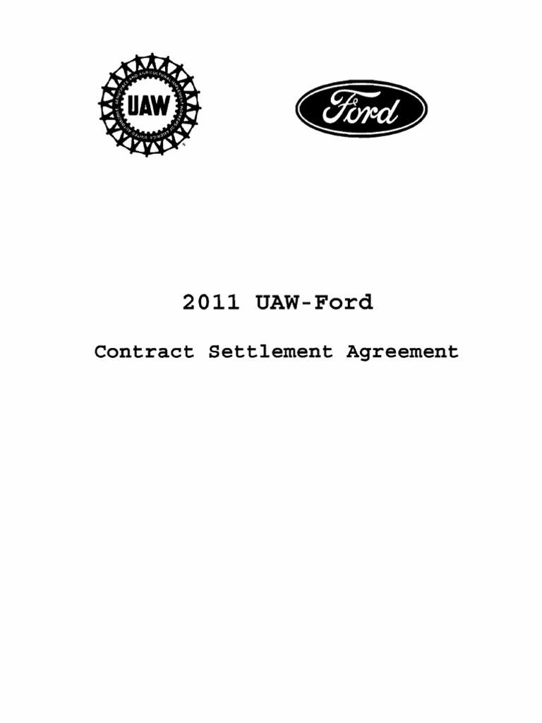 2011 UAW-Ford Contract Overview | PDF | Unemployment Benefits | Employment