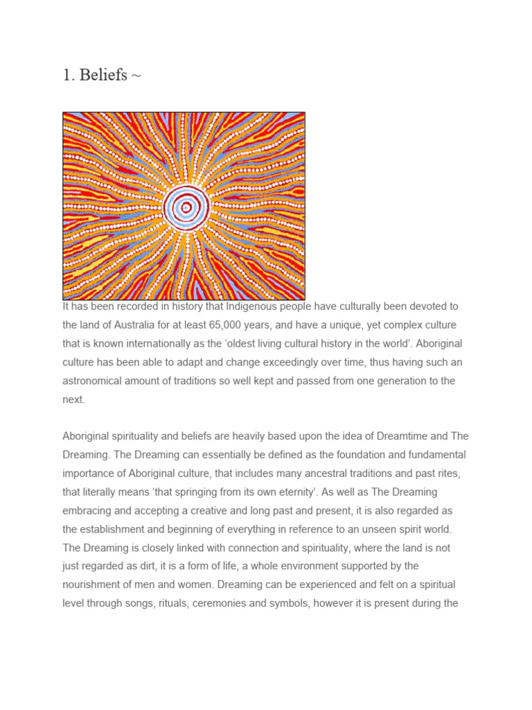 9 Aspects Aboriginal Spirituality | PDF