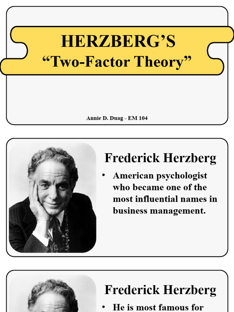 Herzberg's Motivation-Hygiene Theory Explained | PDF