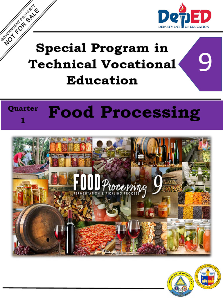Sptve-Food-Processing Tech9-Q1-M5 | PDF | Learning | Fruit