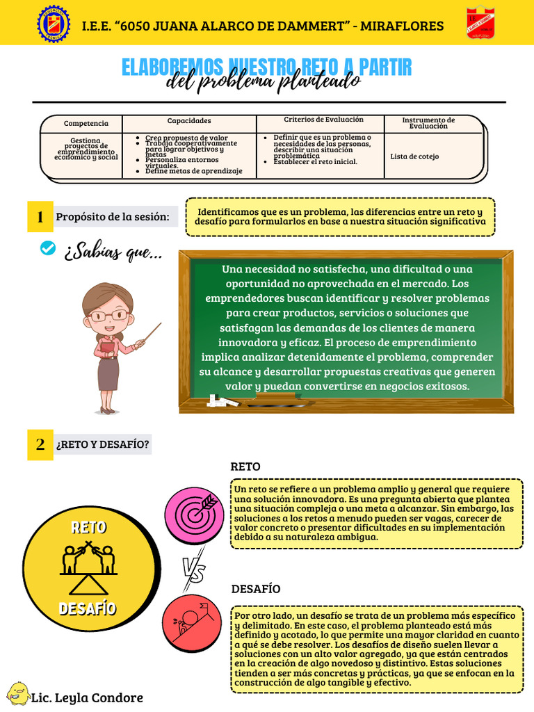 Ficha Informativa Formulamos El Reto | PDF