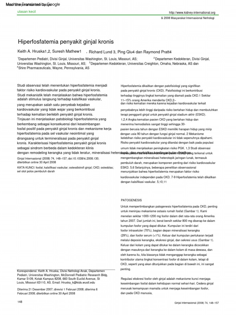 Hyperphosphatemia-Of-Chronic-Kidney-Disease - Kint 2 | PDF