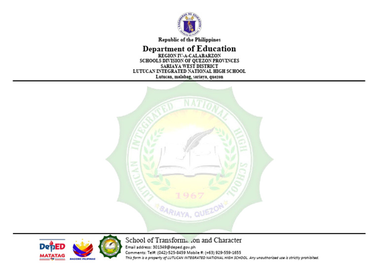 Matatag Letterhead Landscape | PDF