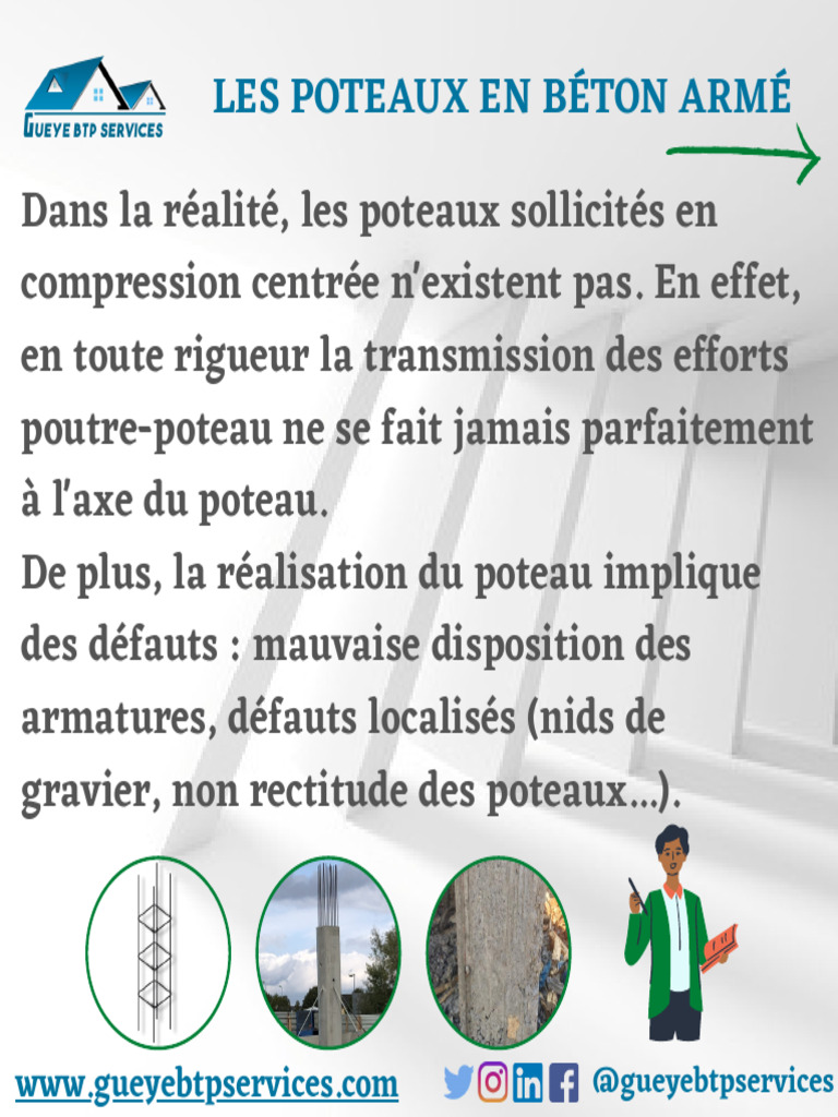 Les poteaux en béton armé | PDF