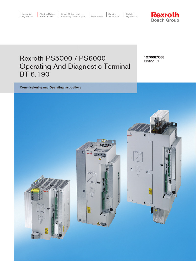 Rexroth PS5000 / PS6000 Operating and Diagnostic Terminal BT 6.190 ...