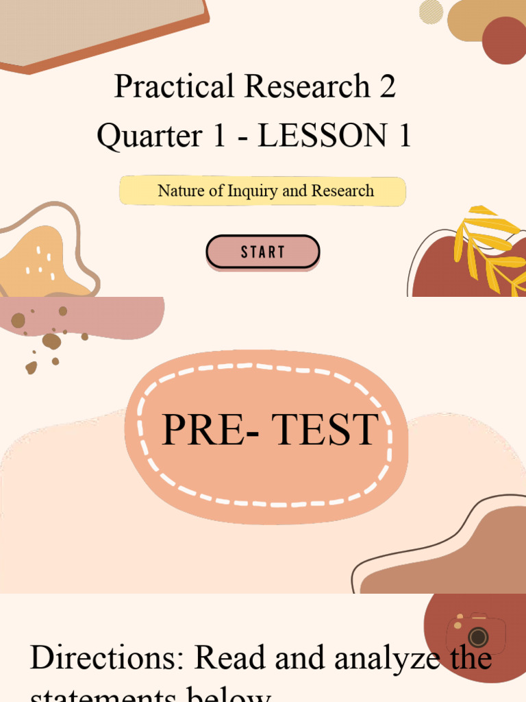 LESSON 1 WEEK 1 PR2 (Autosaved) | PDF | Statistics | Quantitative Research