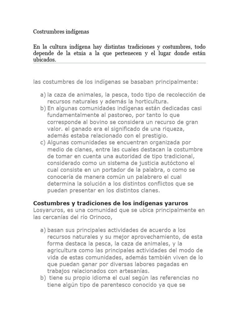Usos y costumbres de indios timotocuicas | PDF