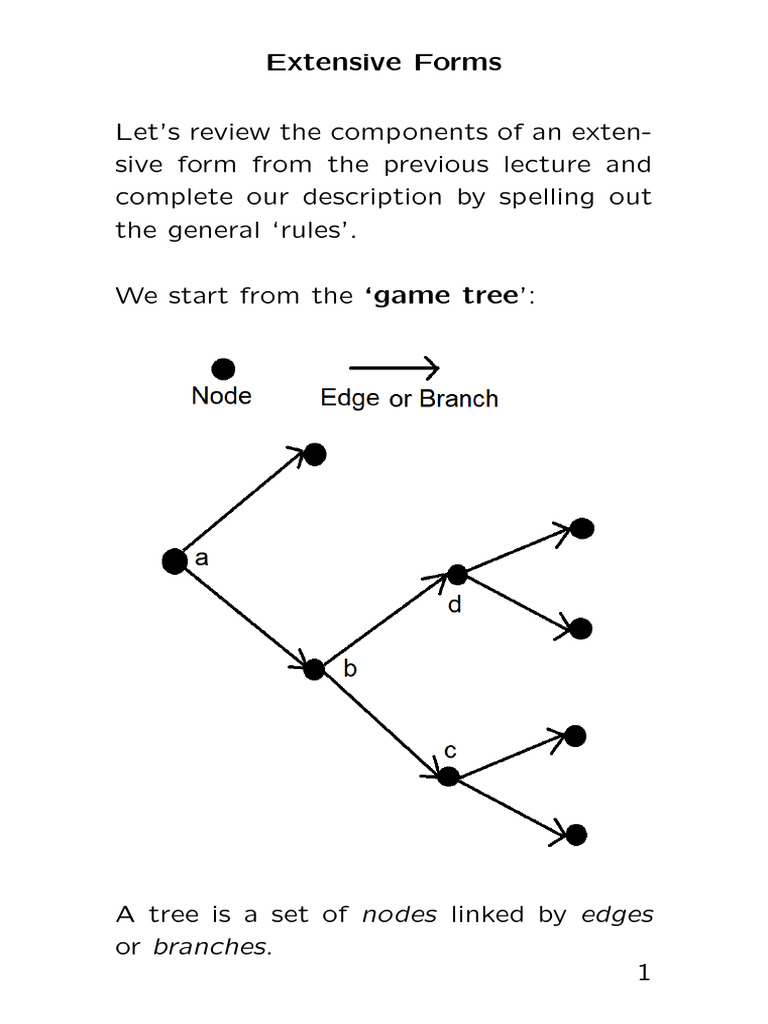Extensive forms | PDF