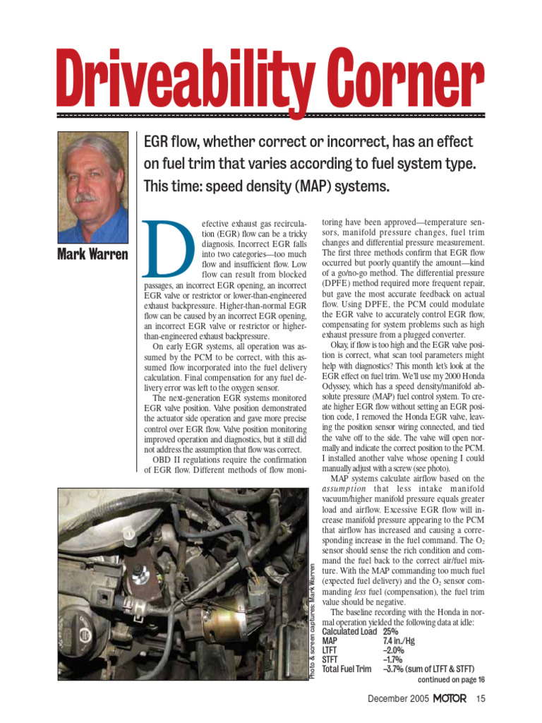 Driveability Corner | PDF