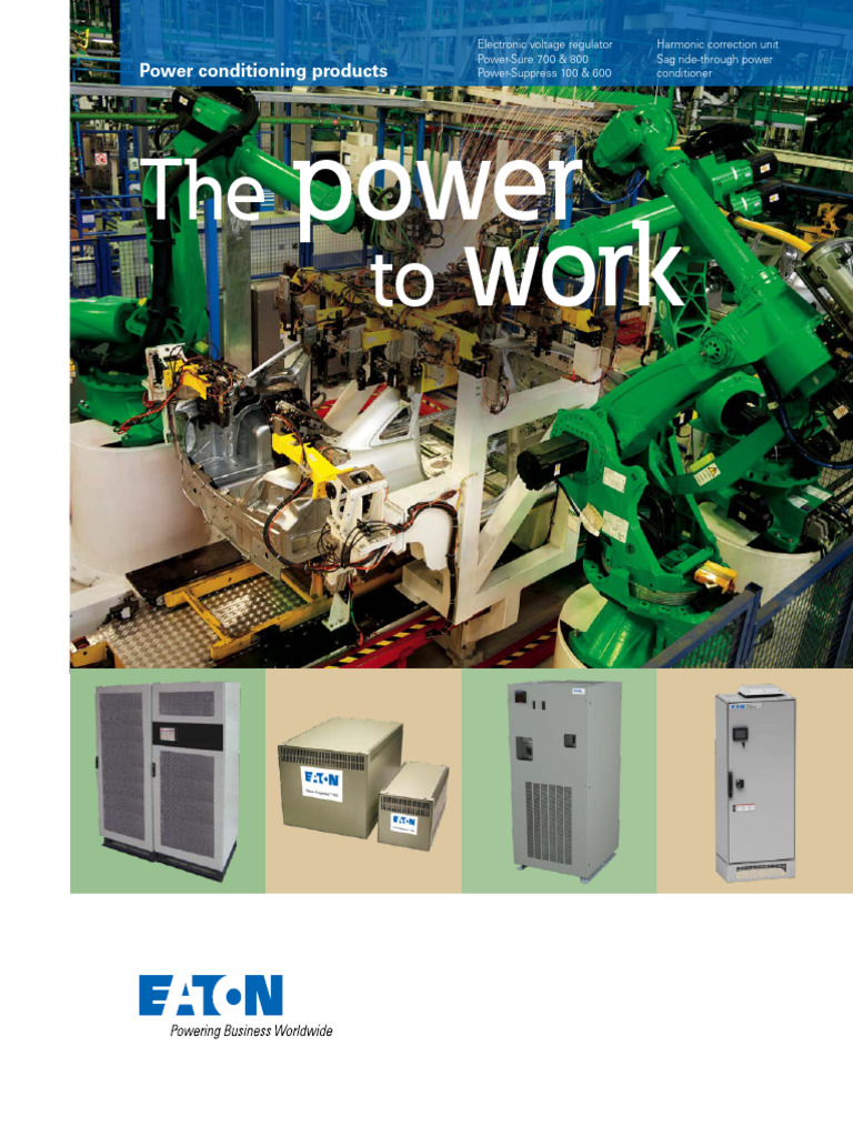 Eaton Power Conditioner Product Catalog BR158001EN1 | PDF | Power ...