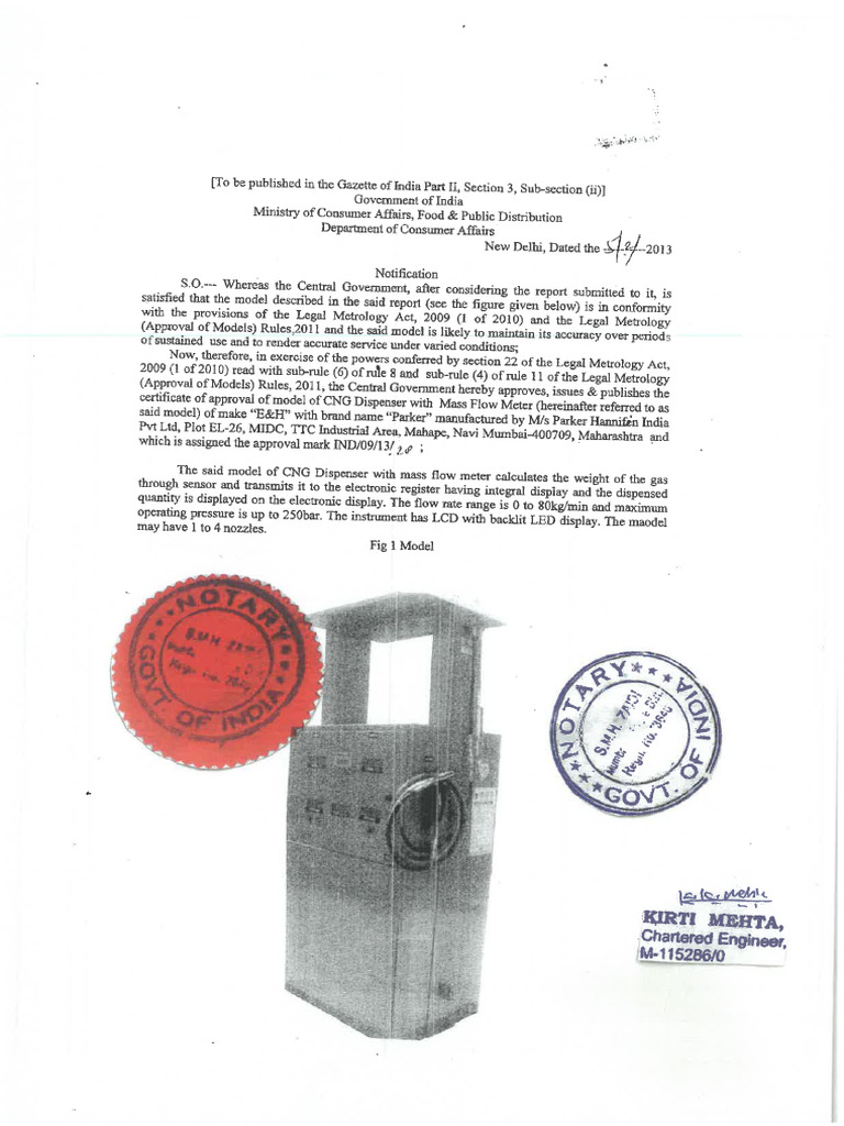 Parker Model Approval | PDF