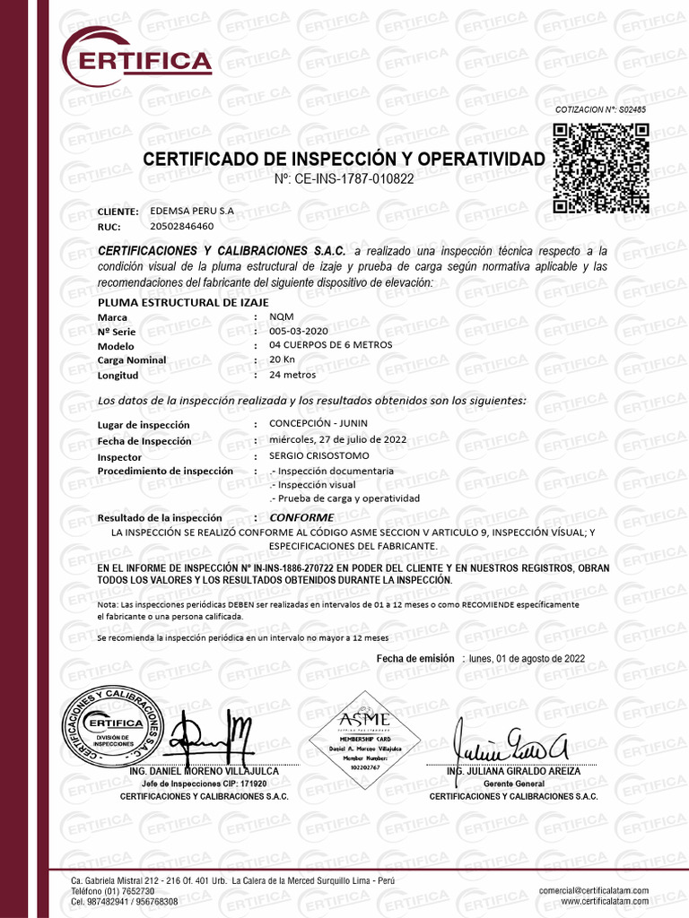 Pluma NQM, Serie 00DA5-DS03-2020 | PDF | Máquinas | Bienes manufacturados