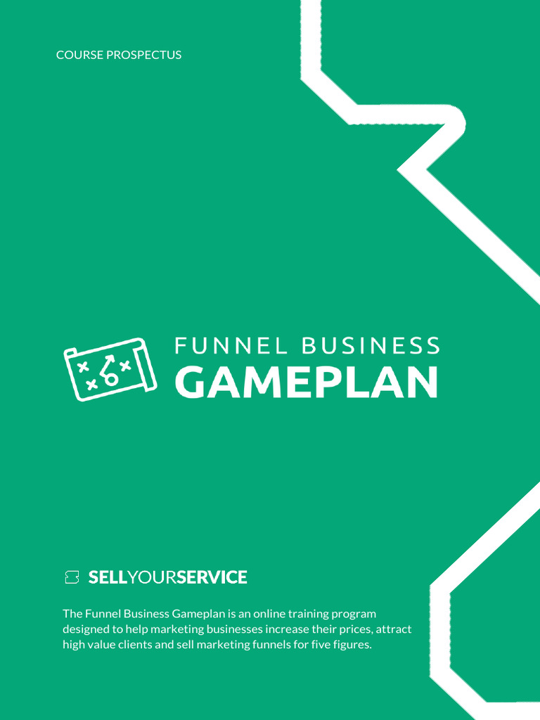 Funnel Business Gameplan Course Brochure | PDF | Sales | Marketing