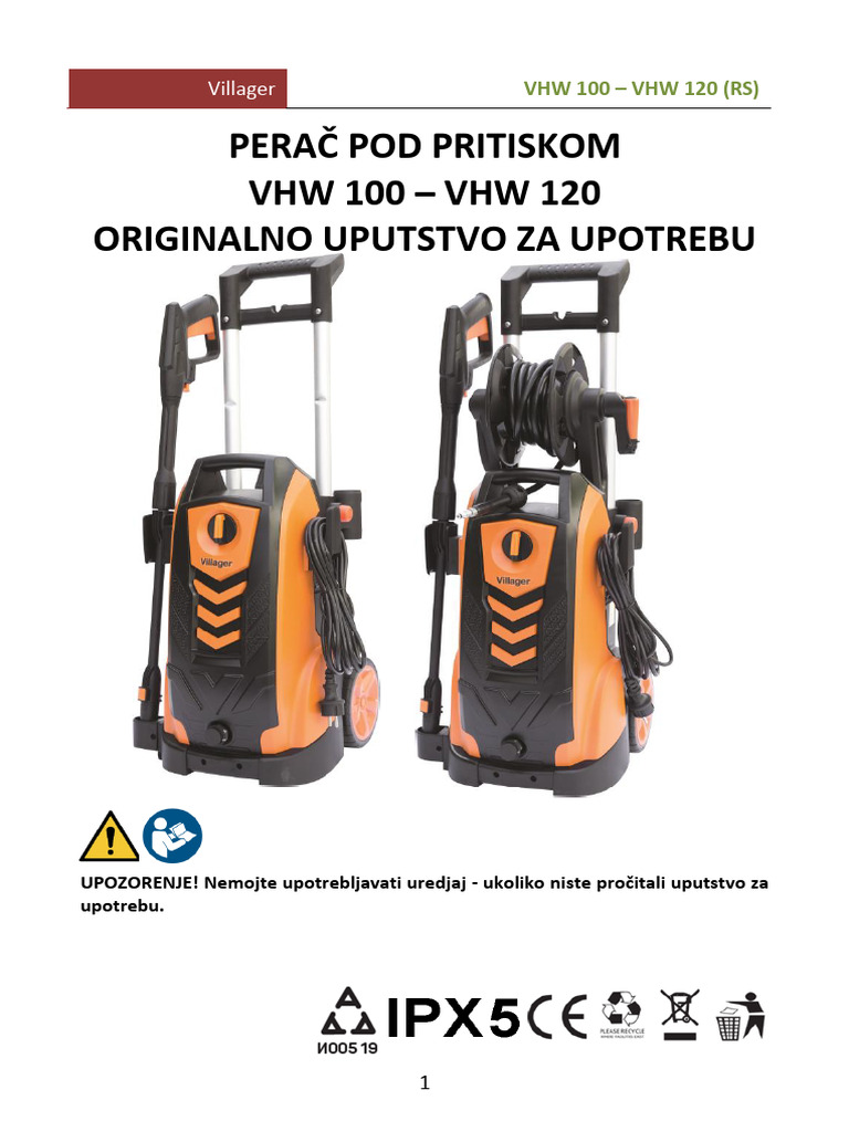 Villager VHW 100 - VHW 120 Manual - June - 2020 Rs | PDF