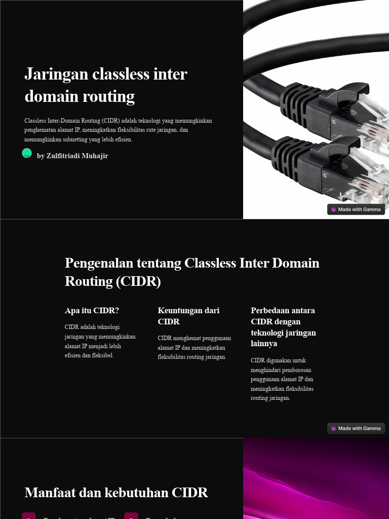 Jaringan Classless Inter Domain Routing | PDF